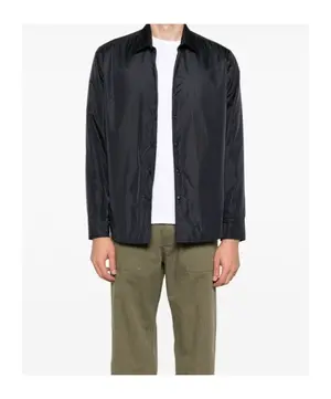 Aspesi Long Sleeve Shirt Coat - Black