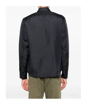 Aspesi Long Sleeve Shirt Coat - Black