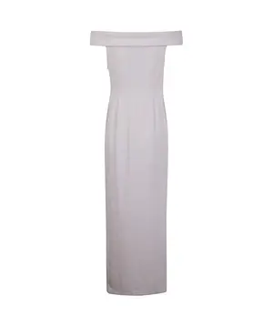 Ralph Lauren Off-the-shoulder Maxi Dress - Gray