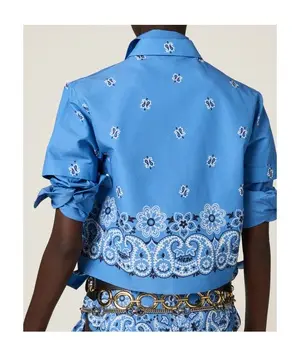 Miu Miu Bandana Print Short-sleeved Shirt