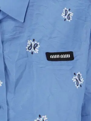 Miu Miu Bandana Print Short-sleeved Shirt