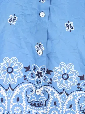 Miu Miu Bandana Print Short-sleeved Shirt