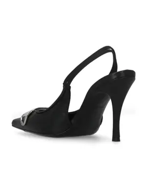 DIESEL® Logo Plaque Slingback Pumps