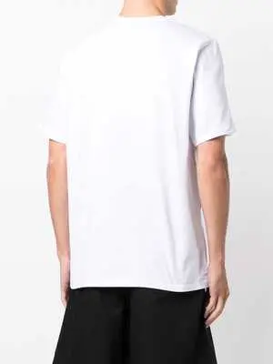 MSGM Logo Printed Crewneck T-shirt - White