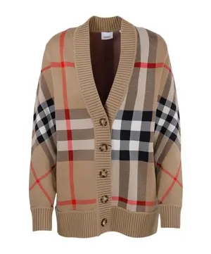 Burberry Vintage Checked Knitted Cardigan