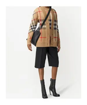 Burberry Vintage Checked Knitted Cardigan