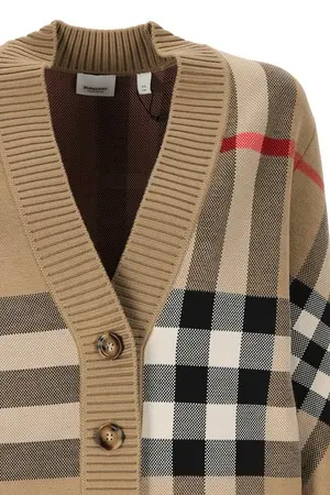 Burberry Vintage Checked Knitted Cardigan