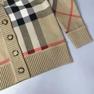 Burberry Vintage Checked Knitted Cardigan