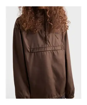 Prada Re-nylon Anorak With Hood - Green