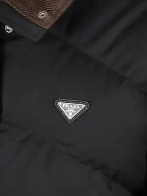 Prada Cropped Compact Poplin Down Jacket