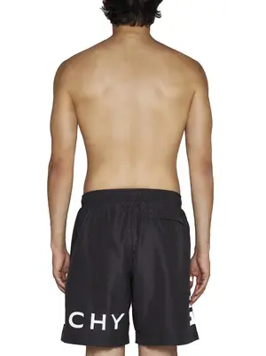 Givenchy Logo Printed Swim Shorts
