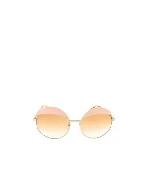 Loewe Round Logo Sunglasses - Nude