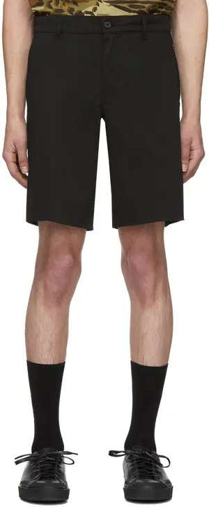 Givenchy Label Patch Chino Shorts - Black