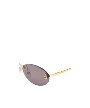 Fendi Oval Frame Sunglasses - Gray