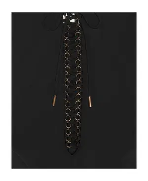 Saint Laurent Saharienne Braided Swimsuit