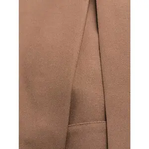 Balmain High Waist Trousers With Slit Detail - Brown