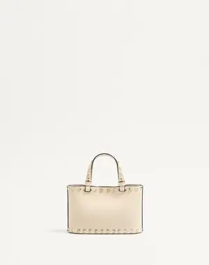Valentino Garavani Rockstud Mini Shopping Bag - Light Ivory White