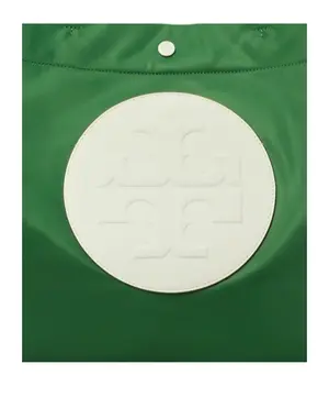 Tory Burch Ella Twist Logo Tote Bag - Basil