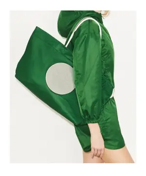 Tory Burch Ella Twist Logo Tote Bag - Basil