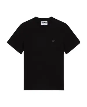 GOLDEN GOOSE Logo Print Crewneck T-shirt - Black