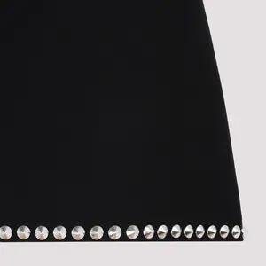Miu Miu Cady Embellished Mini Skirt
