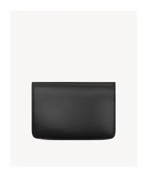 Saint Laurent Voltaire Passport Case - Black