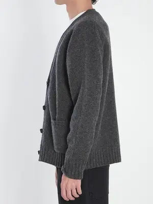 Bottega Veneta V-neck Knitted Cardigan - Black