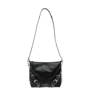 Givenchy Voyou Buckle Detailed Crossbody Bag - Black