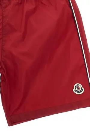 Moncler Elastic Waist Shorts - Red
