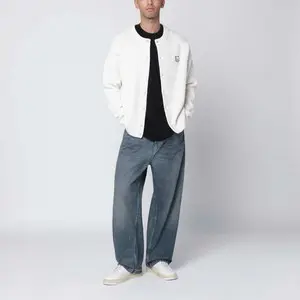 Maison Kitsuné Ribbed Knit Fox Head Cardigan