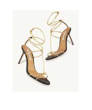 AQUAZZURA Open Toe Strappy Stiletto Sandals