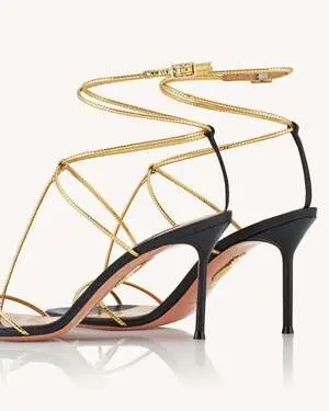 AQUAZZURA Open Toe Strappy Stiletto Sandals