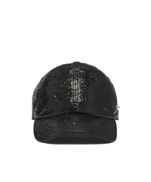 Alexander McQueen Patterned Cap - Black