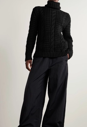 Moncler X Edward Enninful Cable Knit Turtleneck Jumper