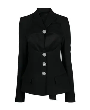 Attico Button Detailed Blazers For Women