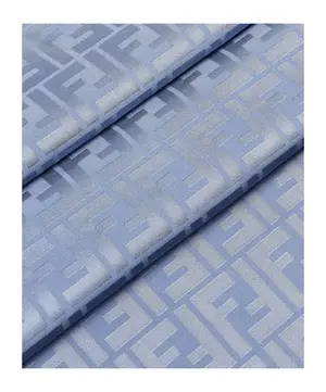 Fendi All-over Ff Motif Frayed-edge Scarf - Blue
