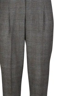PT TORINO Tailored Checked Pleated Trousers