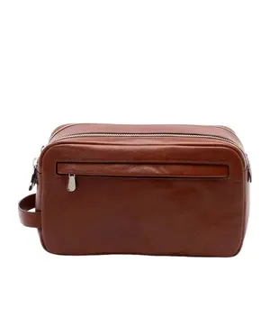 Brunello Cucinelli Zipped Beauty Case - Brown
