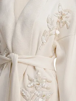 GOLDEN GOOSE Embroidered Belted Cardigan