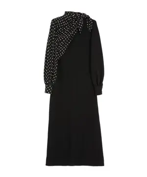 Valentino Garavani Polka Dot Sleeve Dress