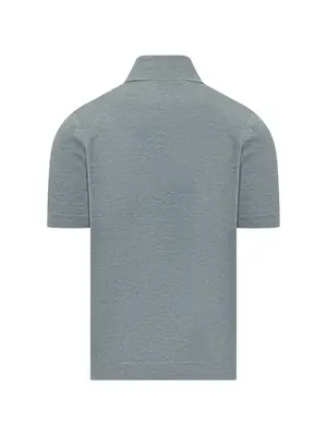 Brunello Cucinelli Textured Knit Polo Shirt