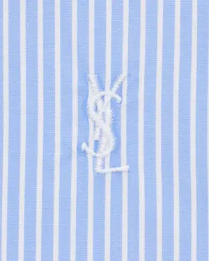 Saint Laurent Cassandre Striped Button-up Shirt