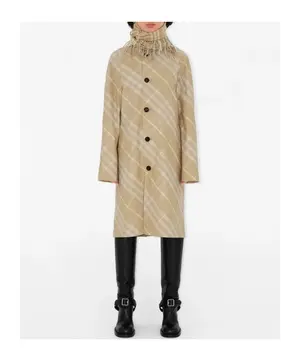 Burberry Reversible Check-printed Buttoned Car Coat