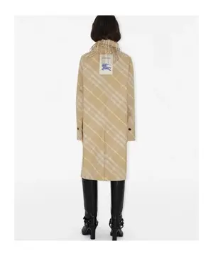 Burberry Reversible Check-printed Buttoned Car Coat