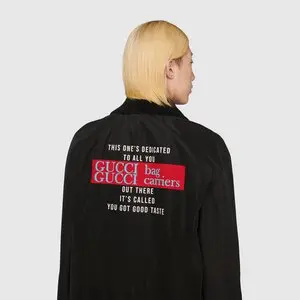 Gucci Cotton Lyric-print Jacket