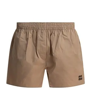 Miu Miu Poplin Shorts