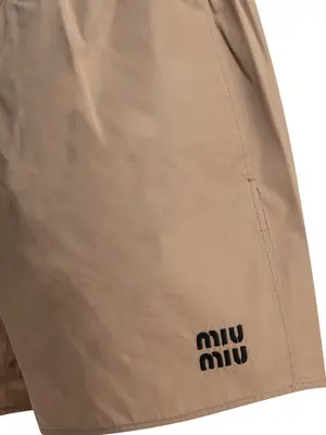 Miu Miu Poplin Shorts