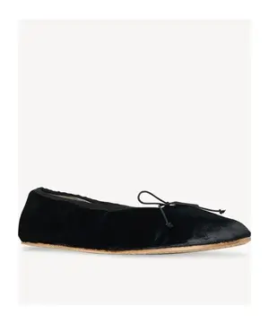 THE ROW Velvet Ballet Flats