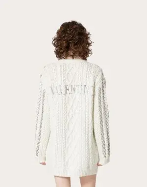 Valentino Garavani Sequin Embellished V-neck Button-up Cardigan