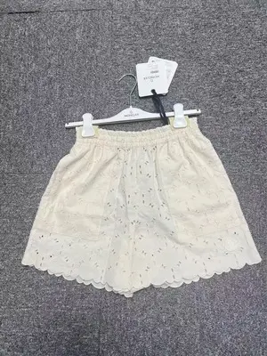 Moncler Broderie Anglaise Shorts - White